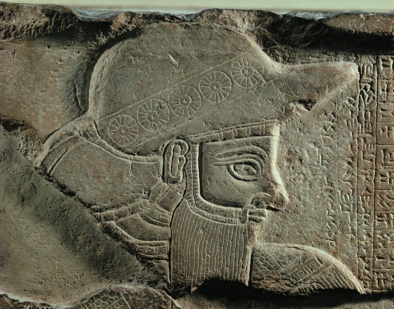 Adda-Hamiti-Inshushinak, King of Elam Bas-relief on Stele Limestone ...
