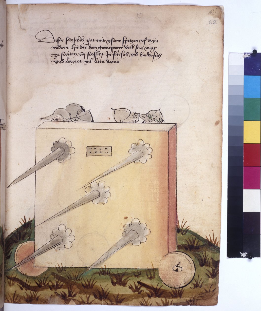 Mobile Guard with Spears and Soldiers in Armour Behind, c.1430