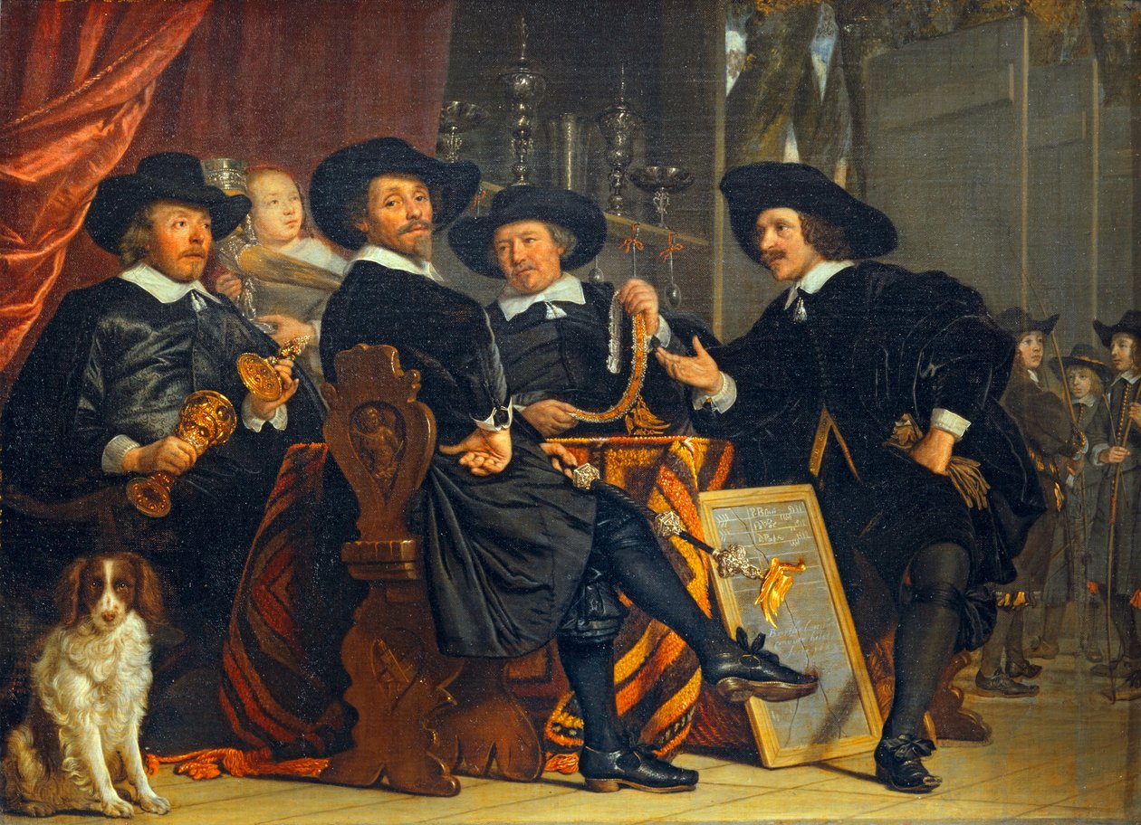 The Leaders of the Crossbowmen's Guild of Saint Sebastian, Belonging to ...