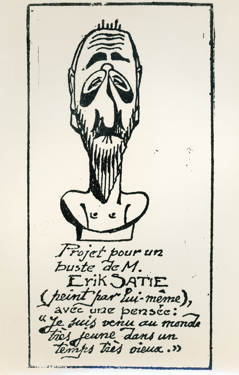 Self Portrait by Erik Satie: Premium art reproduction