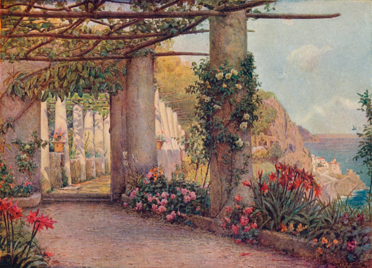 The Cappuccino, Amalfi by Ernest Arthur Rowe