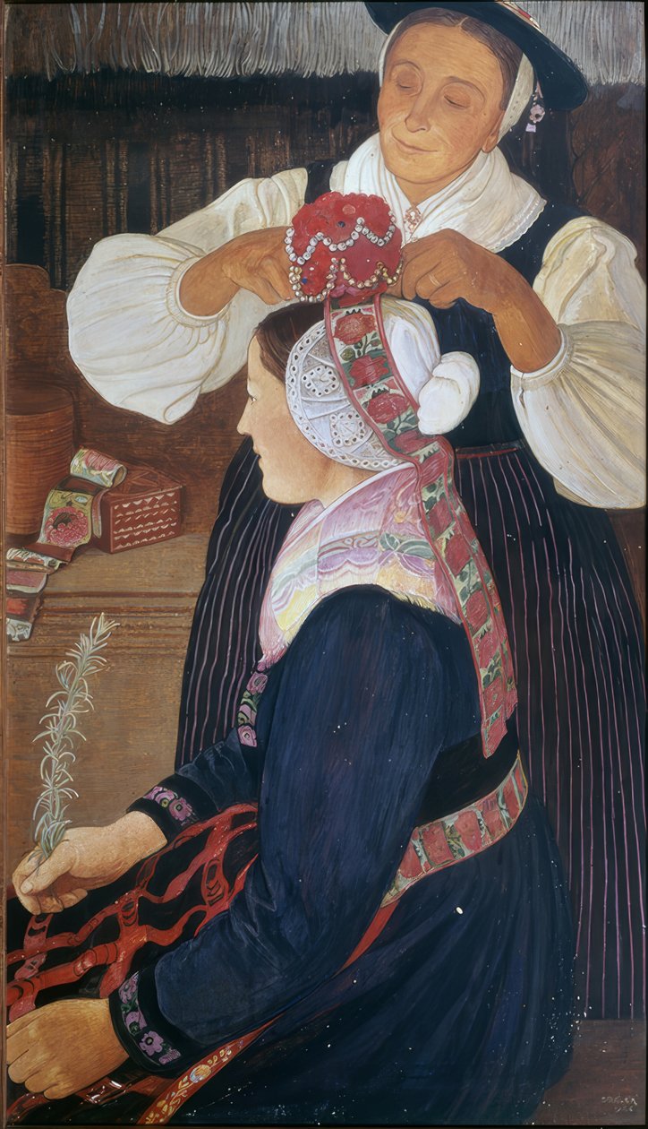 The Bride's Toilet by Ernest Bieler: Buy fine art print