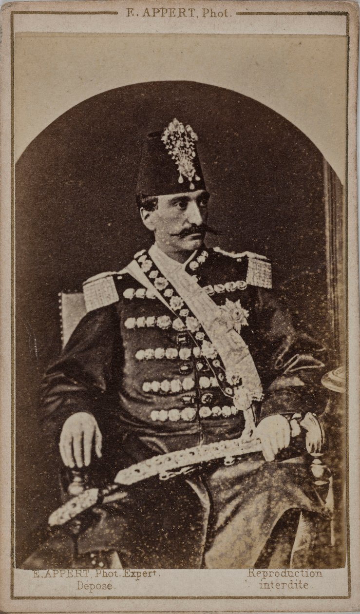 Portrait of Nasser al-Din Shah Qajar, Shahanshah of Persia