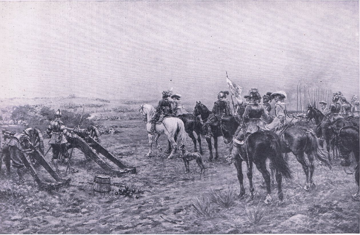 Prince Rupert at the Battle of Marston, 2nd July 1644