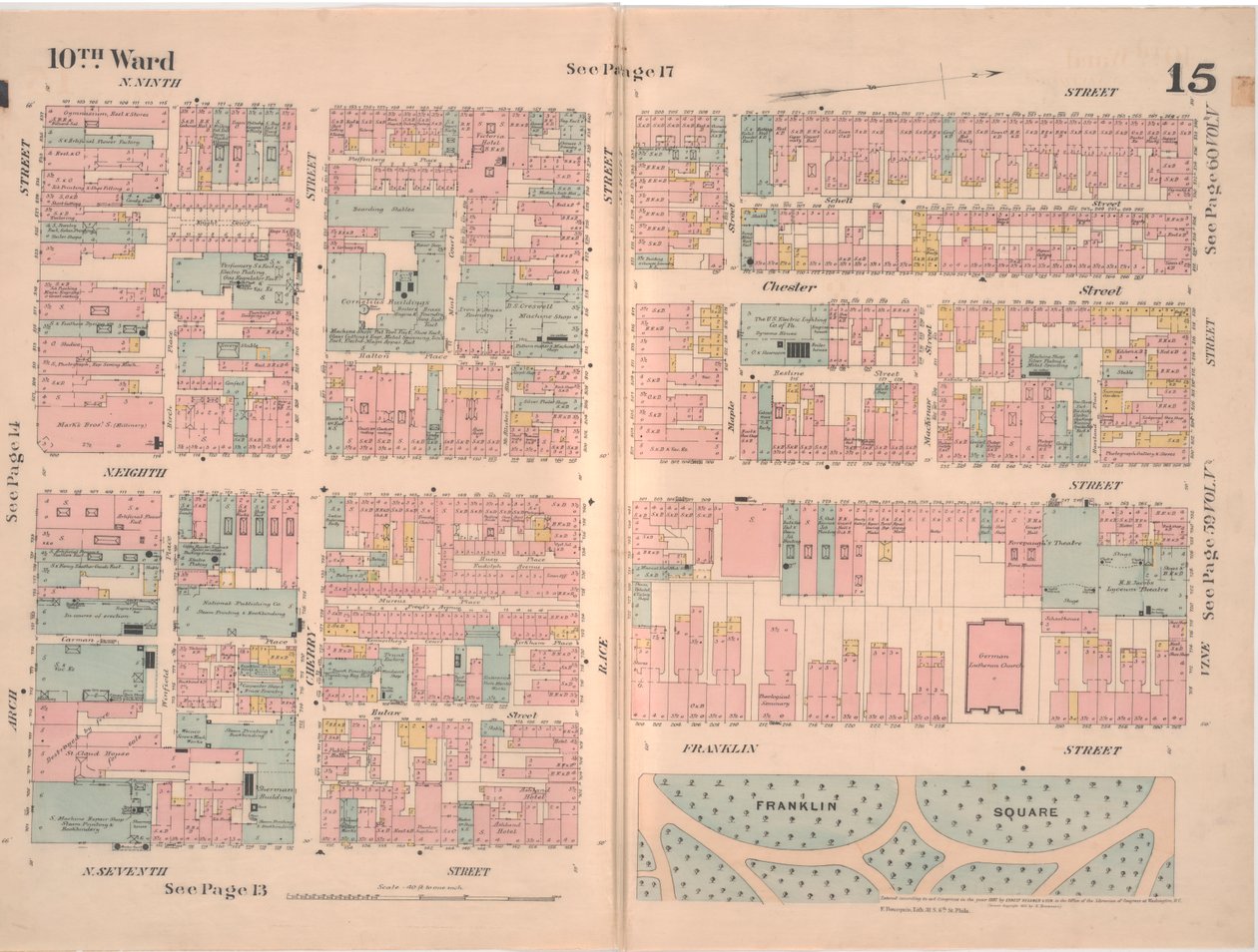 Insurance Map of the City of Philadelphia; volume 2, plate15, 1887