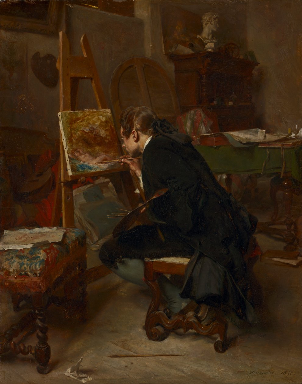 A Painter by Ernest Meissonier: Buy fine art print