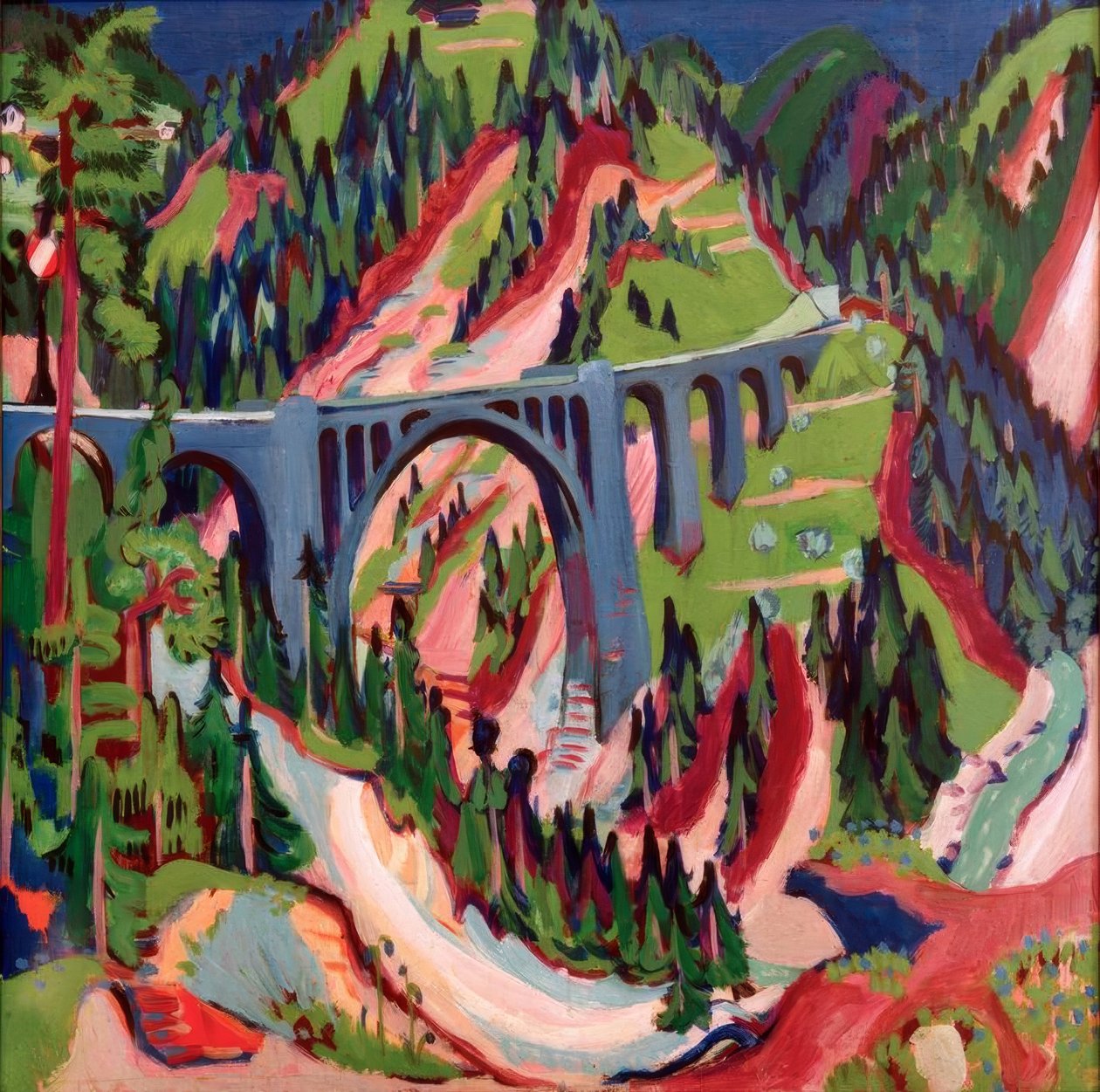 The Bridge at Wiesen by Ernst Ludwig Kirchner
