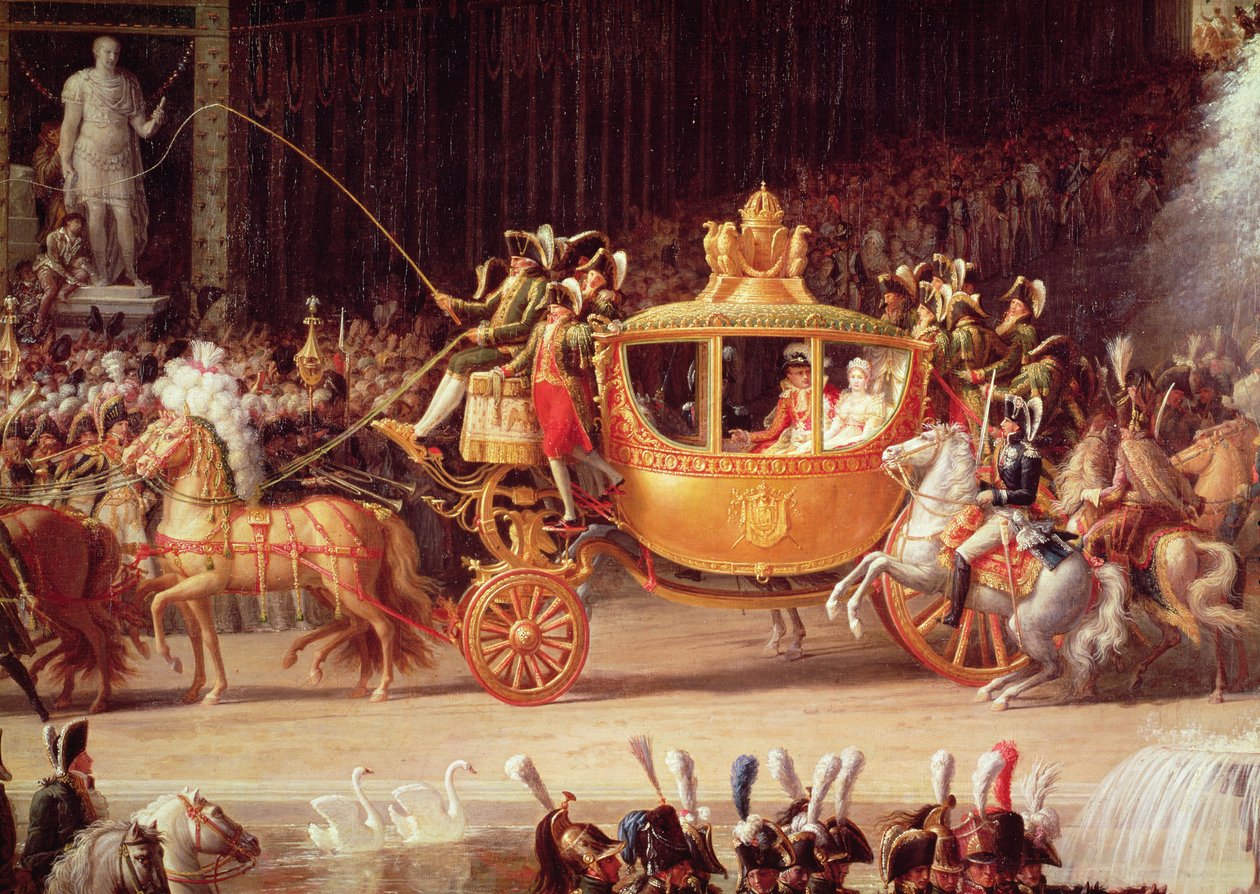The Entry of Napoleon and Marie-Louise into the Tuileries Gardens on ...