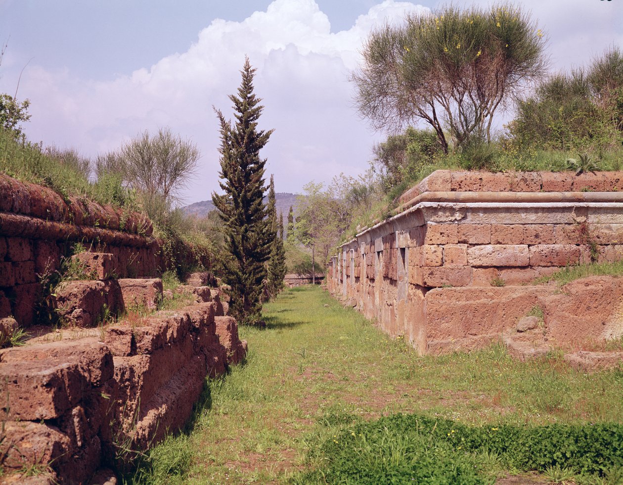 The Tombs on the Via Monti Ceriti by Etruscan