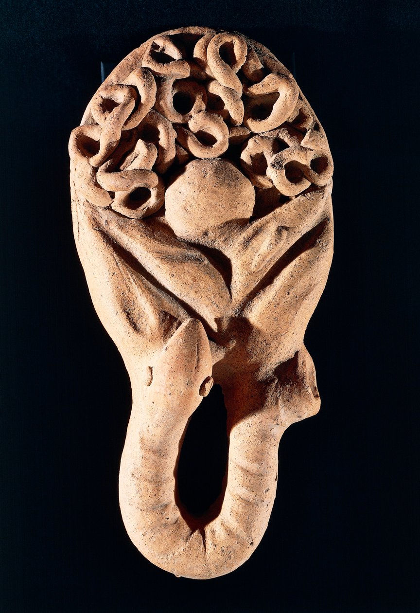 Terracotta Votive Offering Depicting an Intestine (Etruscan Civilization)
