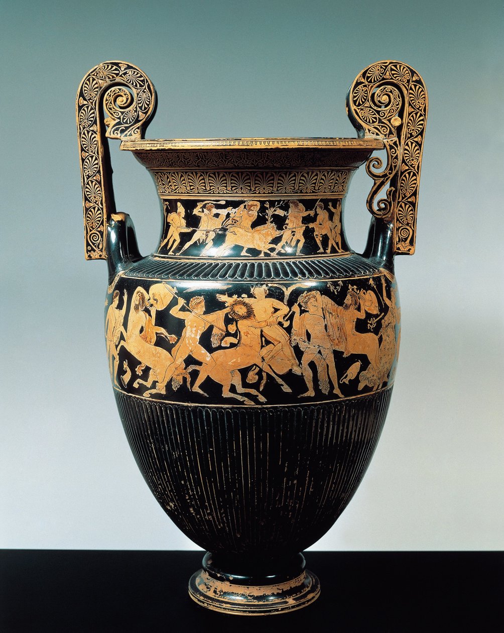 Red-Figure Pottery, Attic Krater with Scenes of Calydonian Boar Hunt ...