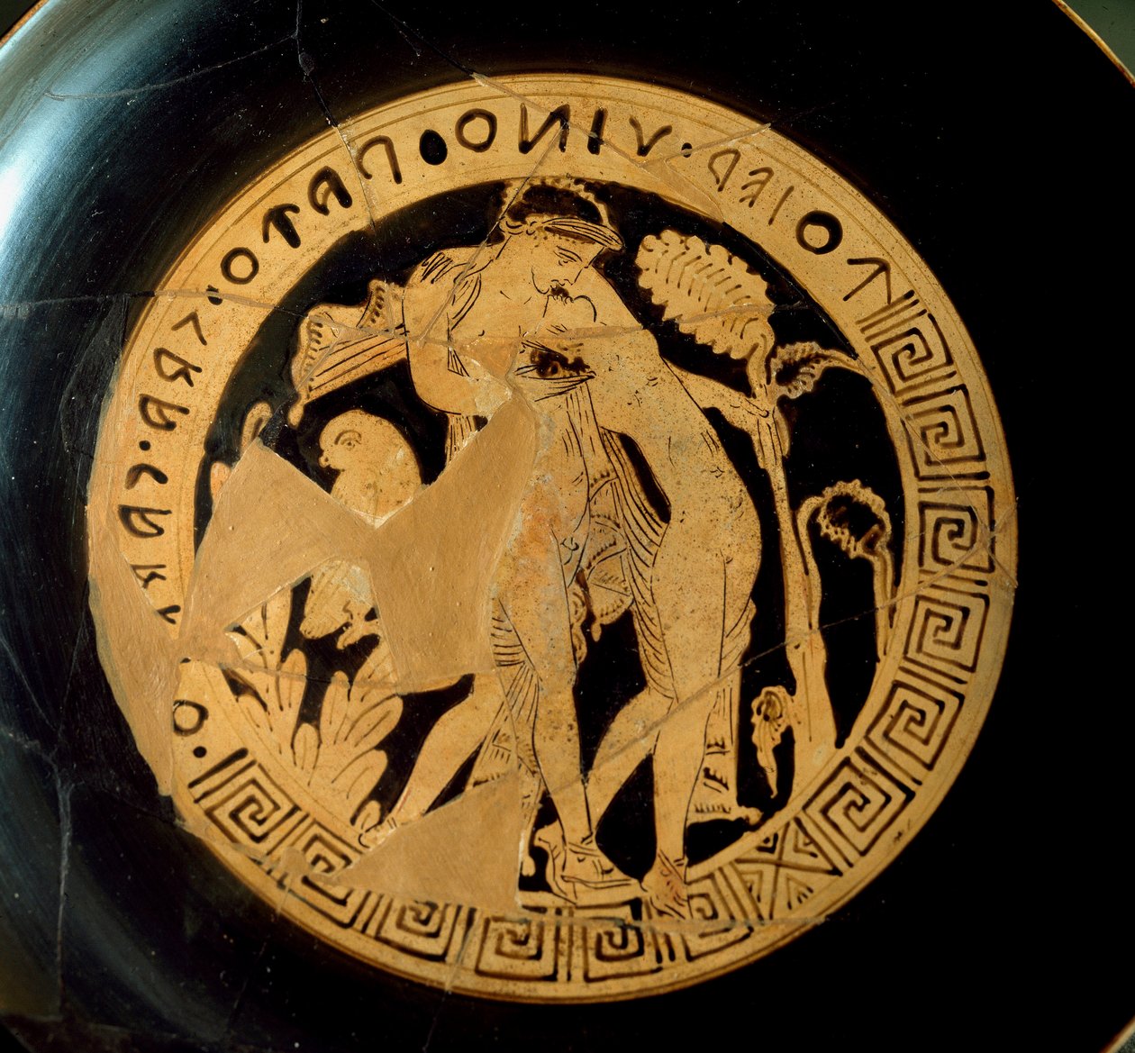Detail of a Kylix Representing Ariadne and Dionysus