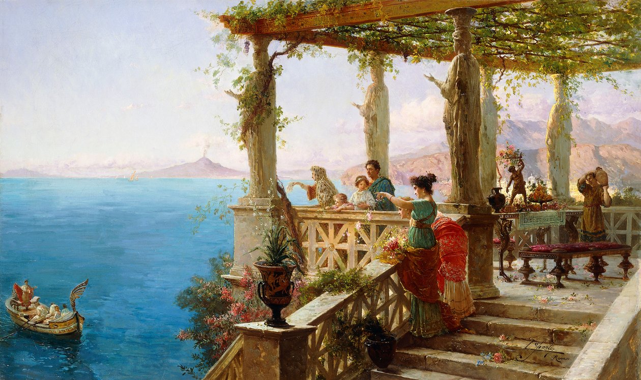 The Departure of the Master of the House by Ettore Forti