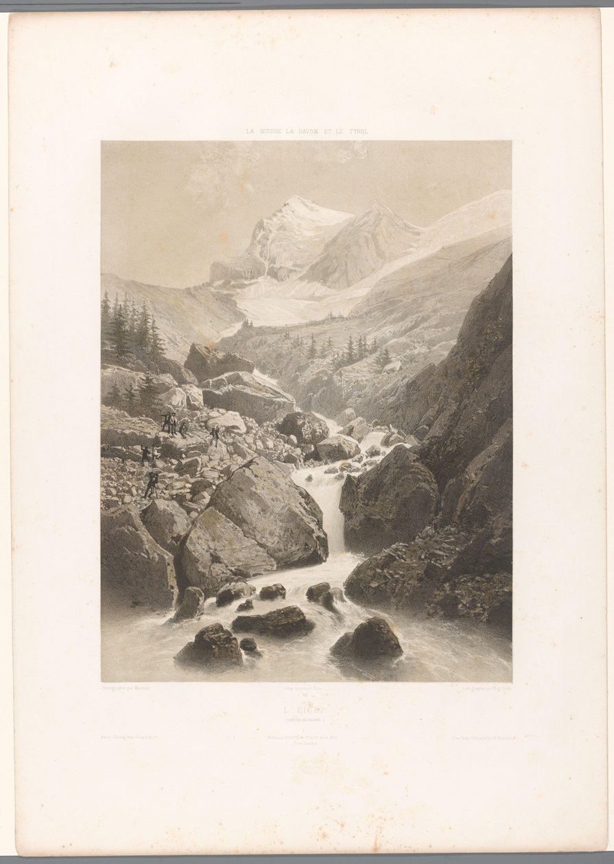 Mountain Landscape with View of the Eiger by Eugene Ciceri