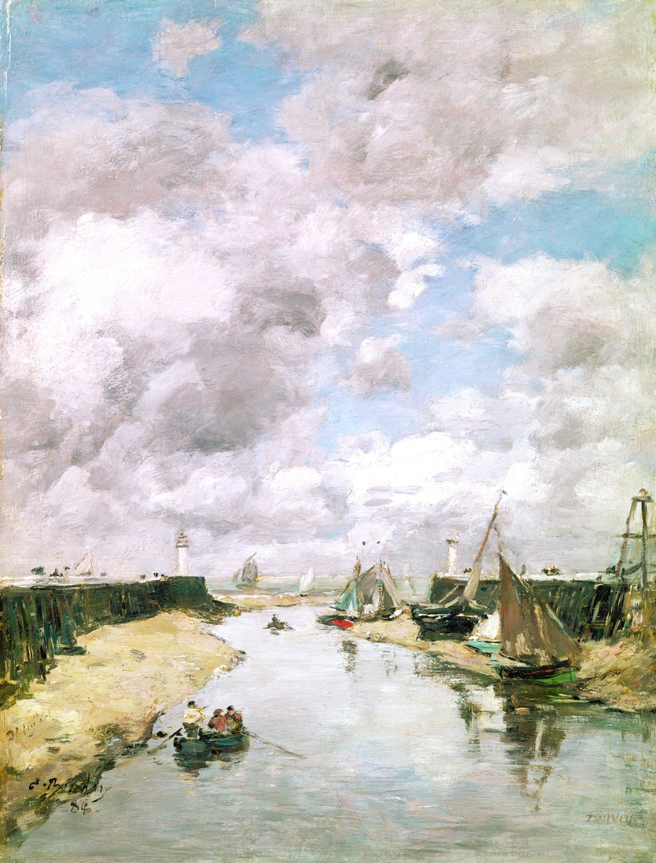 Trouville by Eugene Louis Boudin: Premium art reproduction