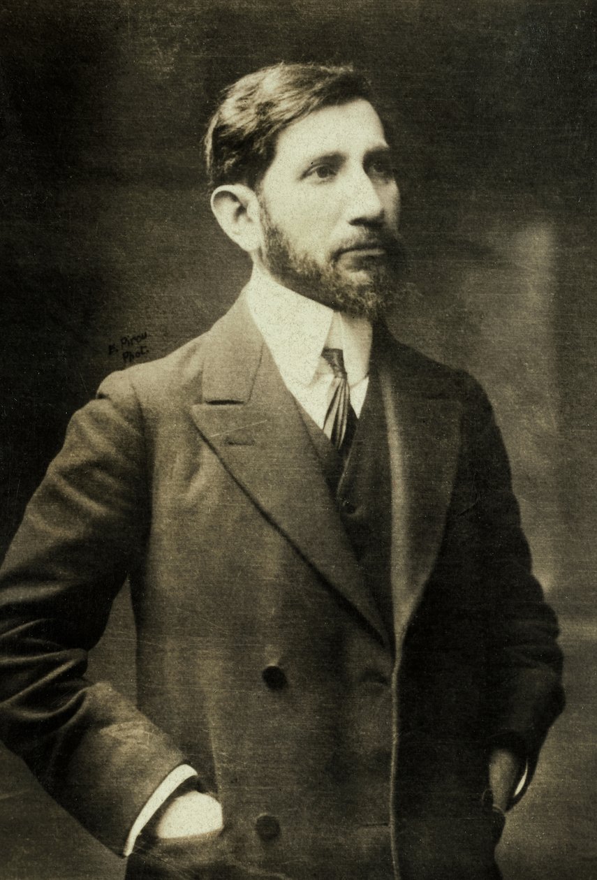 Portrait of Charles Maurras by Eugene Pirou