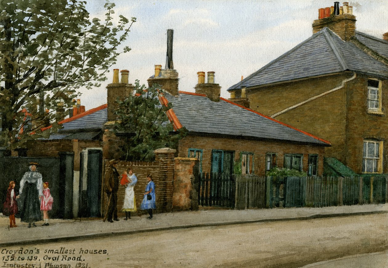 135 to 139 Oval Road: Croydon's Smallest Houses, 1921