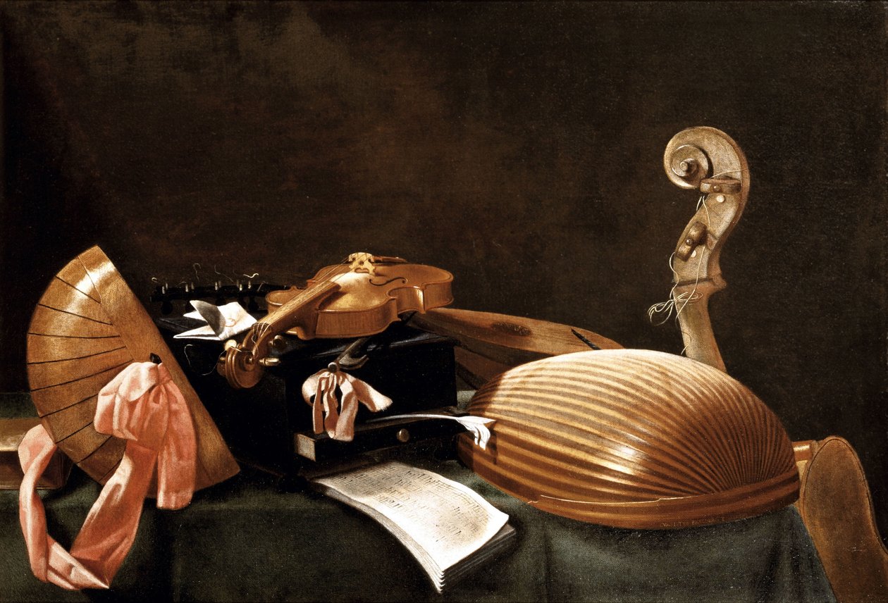 Still Life with Musical Instruments, c. 1650