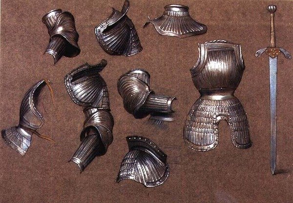 Study of Armour, No.2 by Evelyn De Morgan: Fine art print