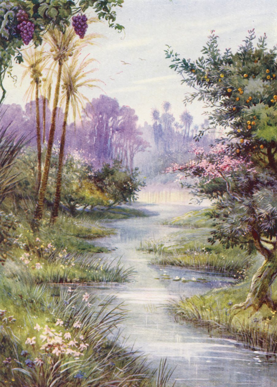 The Garden of Eden by Evelyn Stuart Hardy: Fine art print