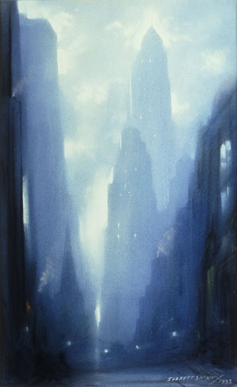 New York at Night by Everett Shinn: Buy fine art print