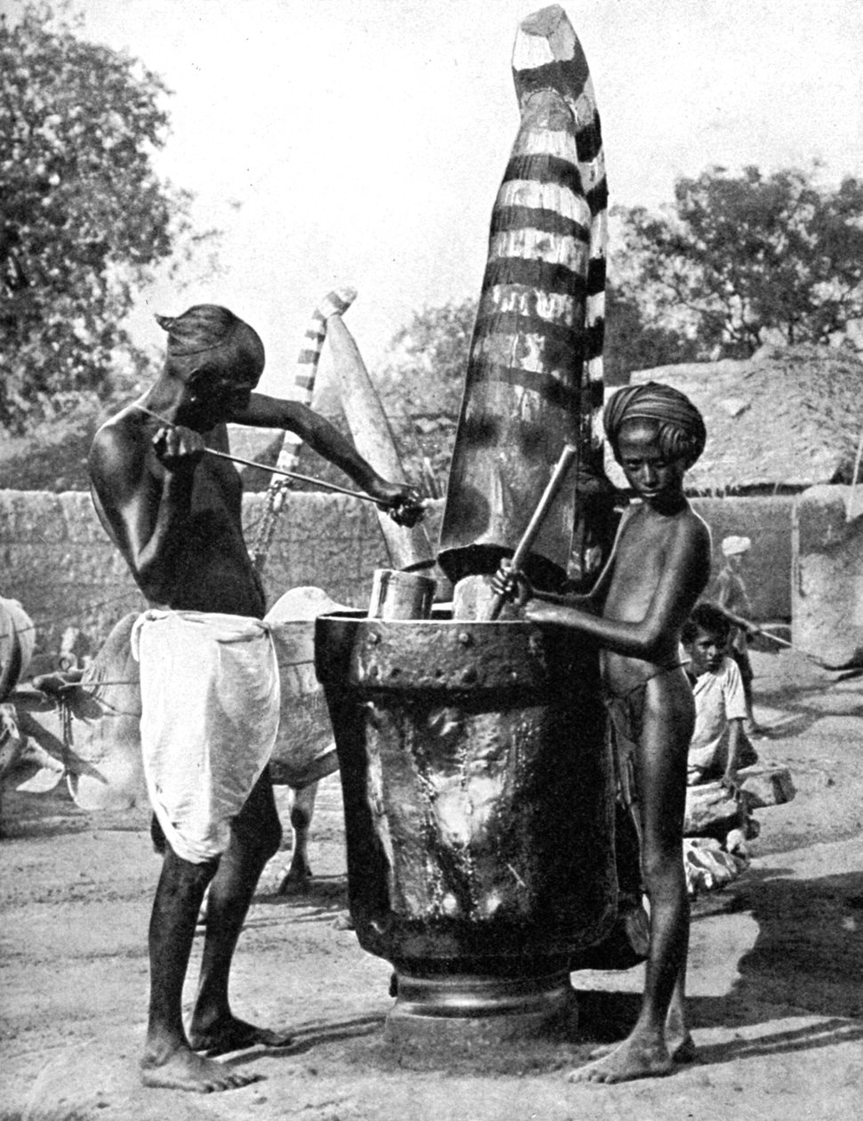 Sesame Mill Painted in Honour of a Hindu Goddess, India, 1936