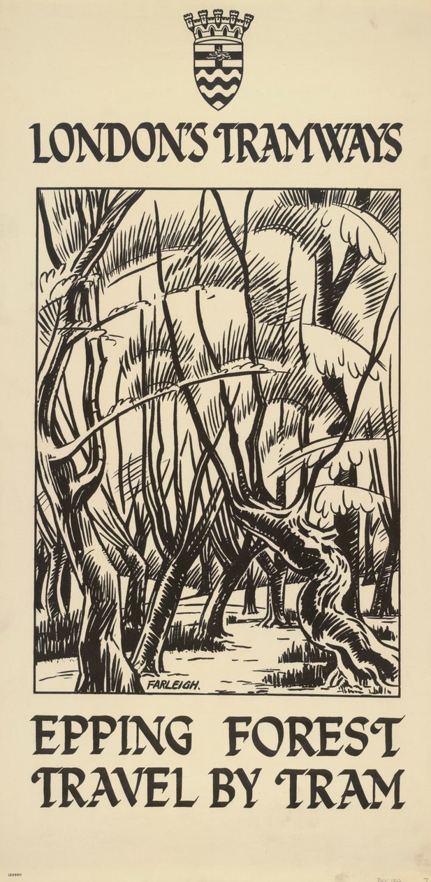 Epping Forest, Travel by Tram, London County Council LCC Tramways ...