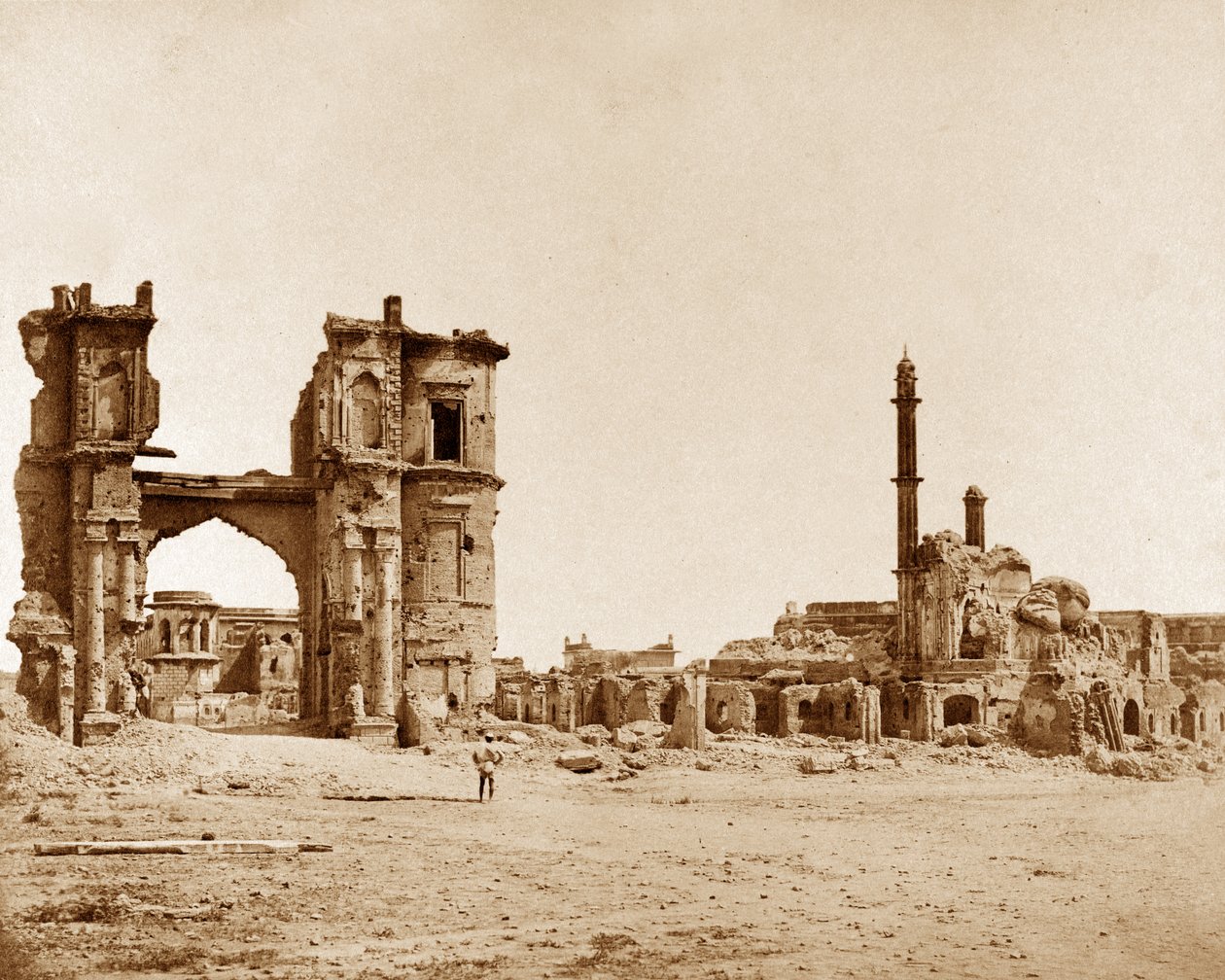 Clock Tower in front of the Bailee Guard Gate, Lucknow