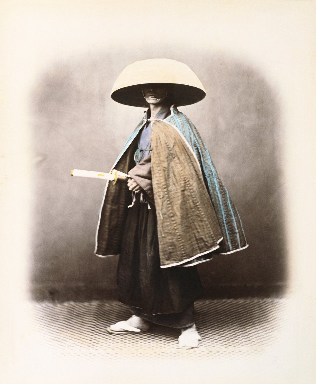 A Japanese Samurai in Traditional Costume by Felice Beato