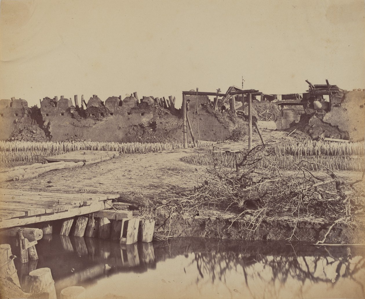 Exterior of North Fort Showing the English Entrance