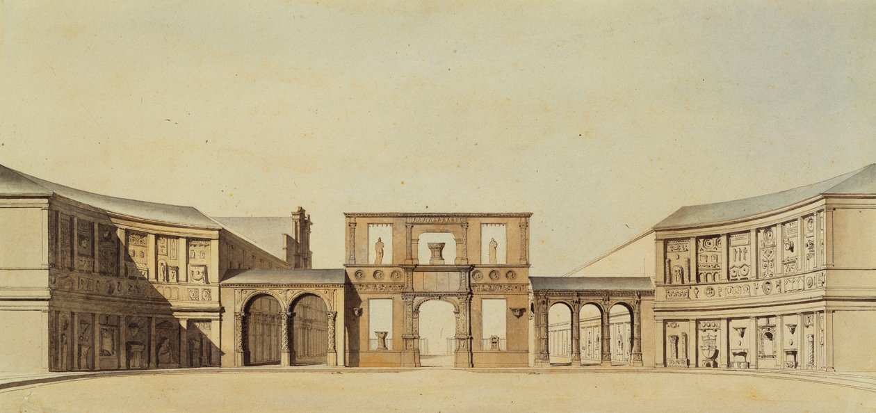 The Courtyard of the Ecole des Beaux-Arts, Paris