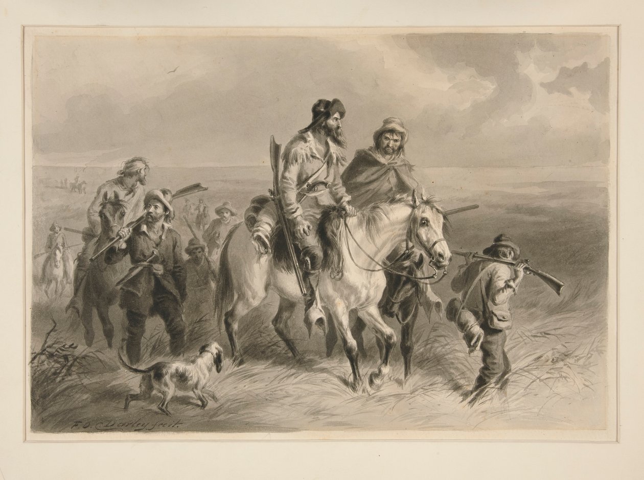 Border Ruffians Invading Kansas by Felix O. C. Darley