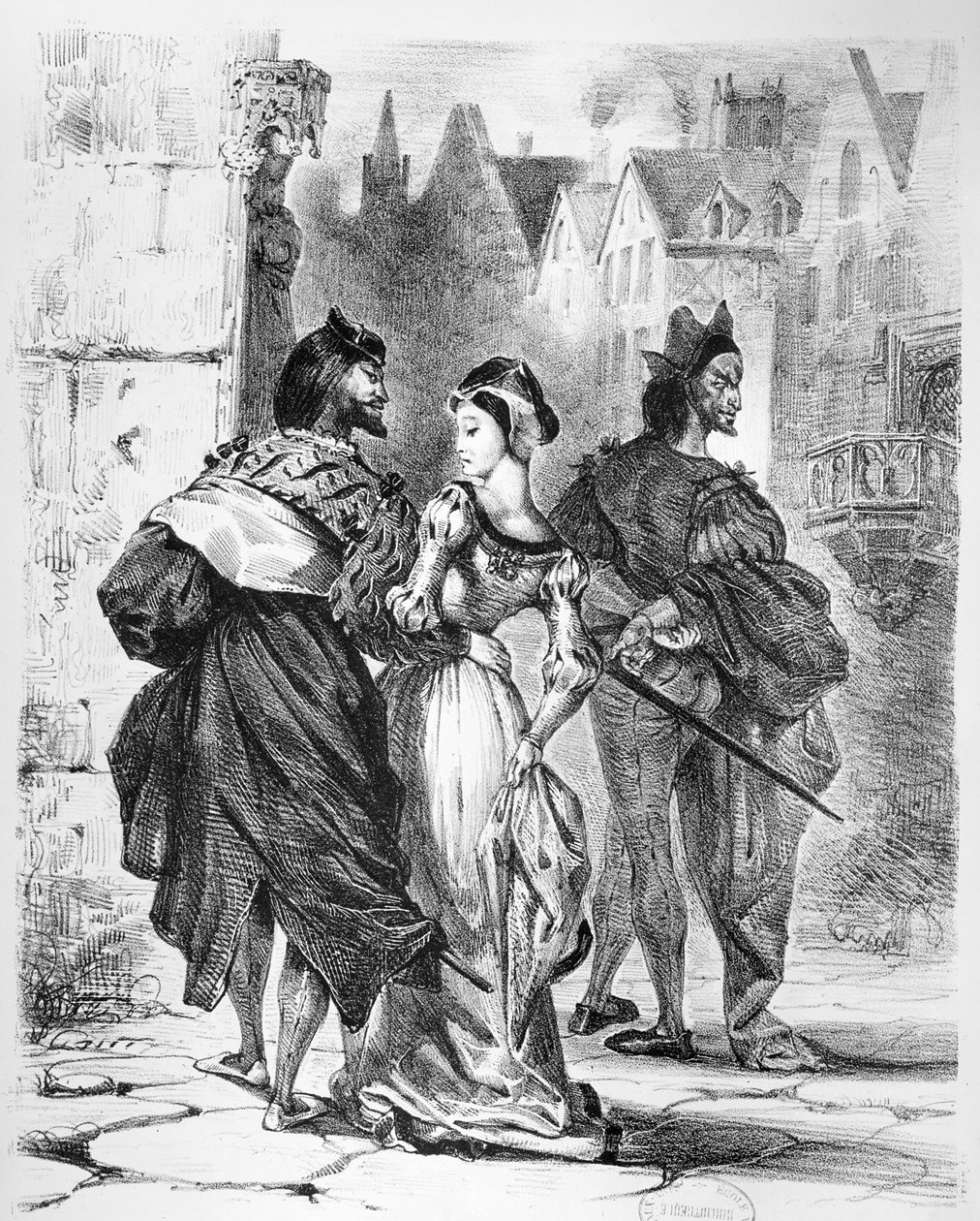 Faust Meeting Marguerite, from Goethe's Faust