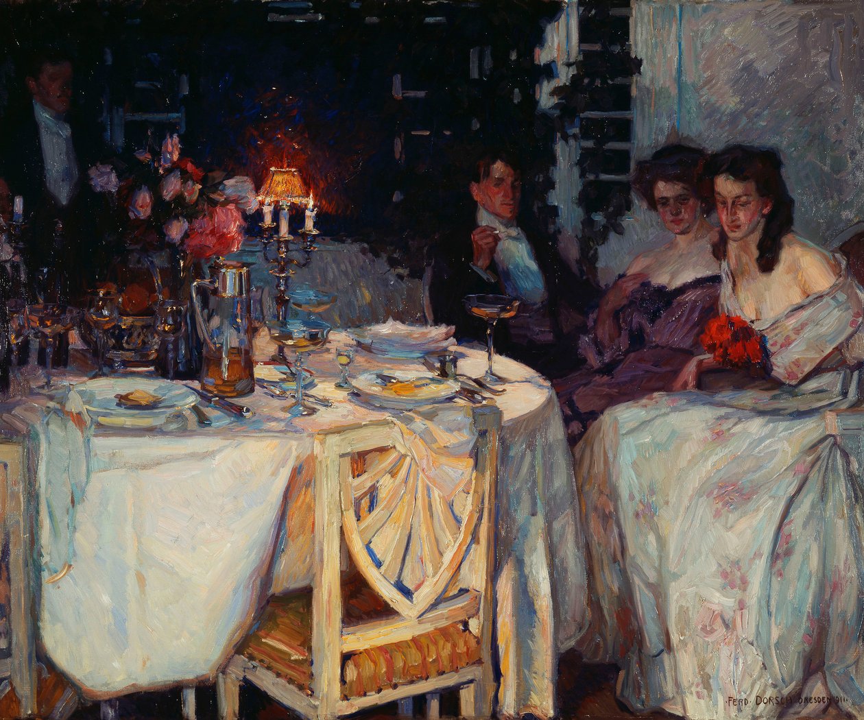 Summer Evening by Ferdinand Dorsch: Buy fine art print