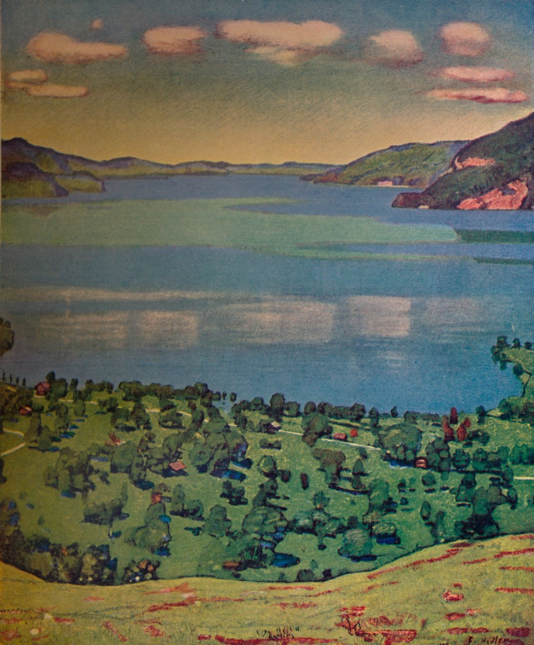 The Lake of Thun, from Leissigen by Ferdinand Hodler