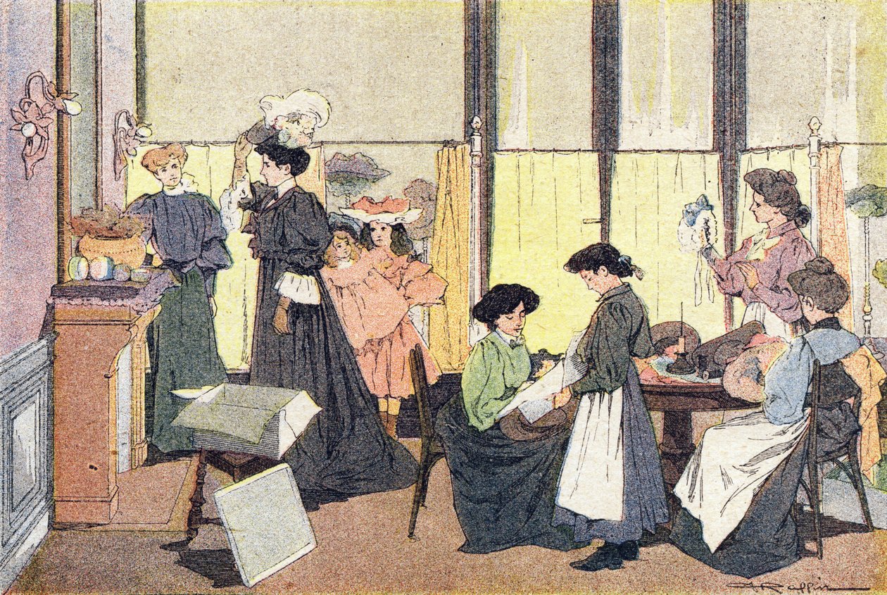 The Modist, in Imagier de l'enfance (engraving)