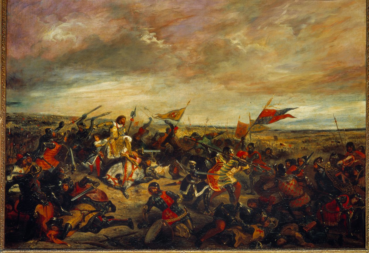 Battle of Poitiers by Ferdinand Victor Eugene Delacroix