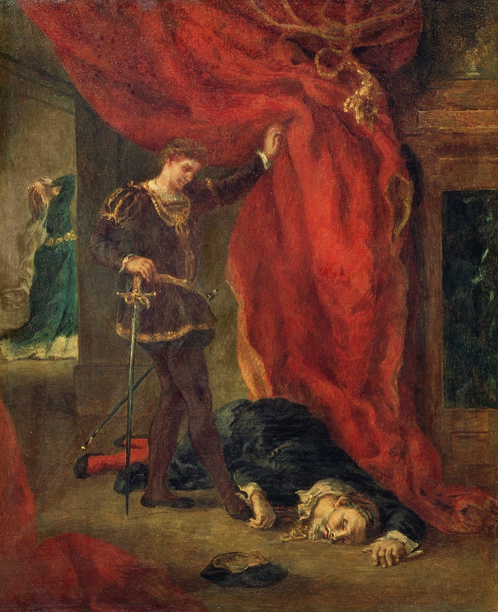 Hamlet before the body of Polonius