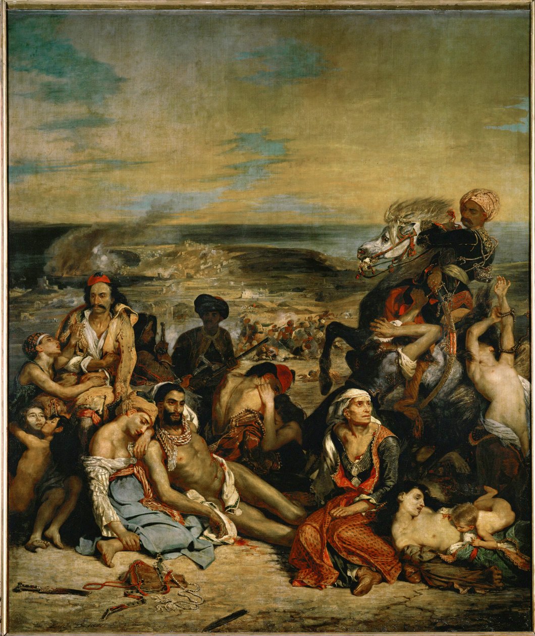 The Massacre of Chios by Ferdinand Victor Eugene Delacroix