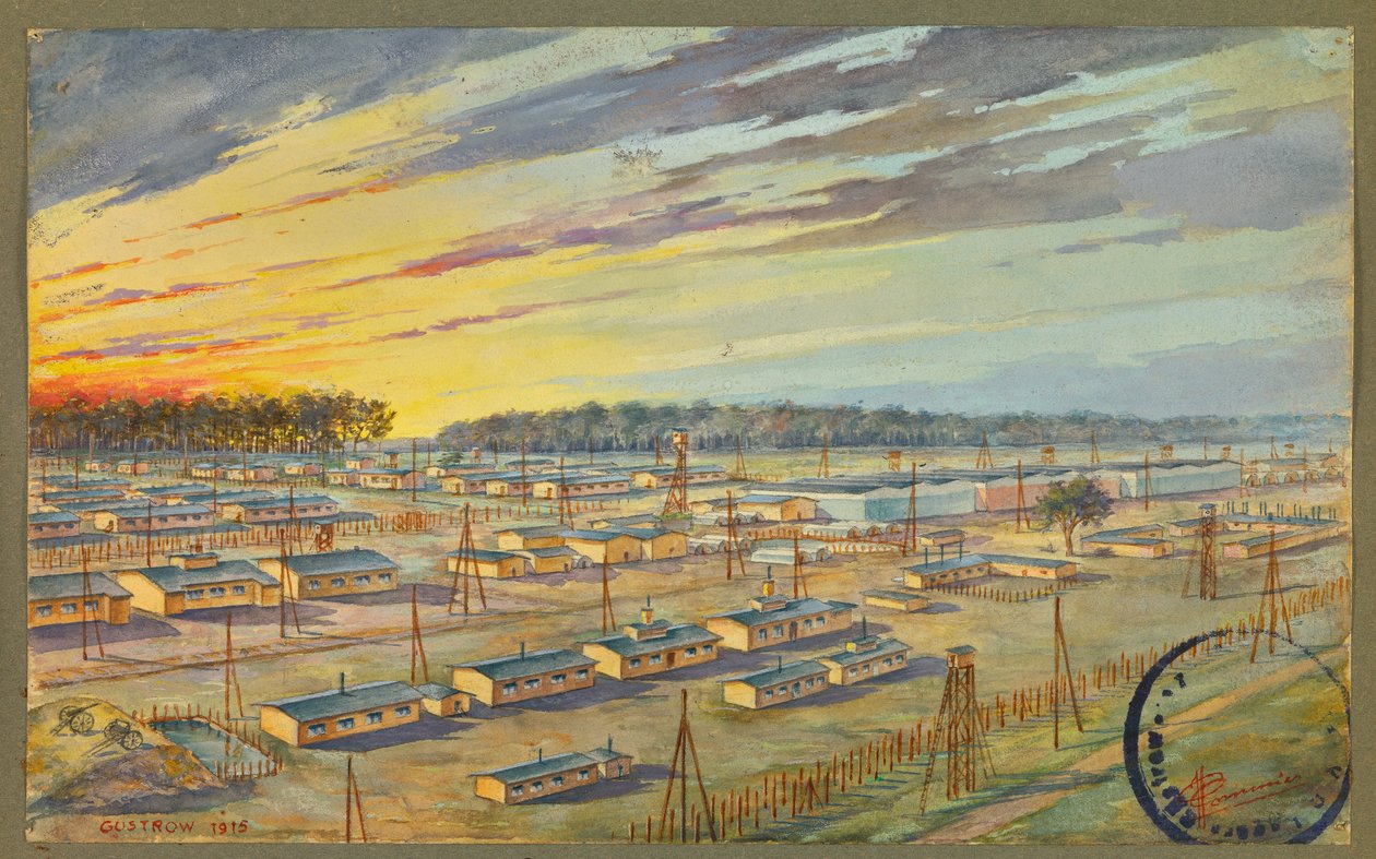 General View of Gustrow Prison Camp by Fernand Barbier