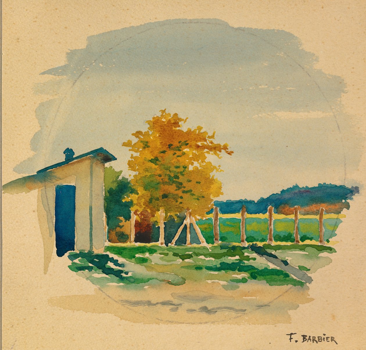 Gustrow Camp by Fernand Barbier: Buy fine art print