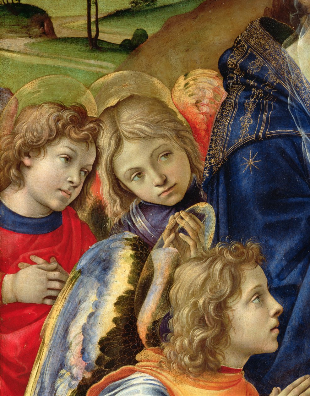 The Vision of St. Bernard (detail) by Filippino Lippi