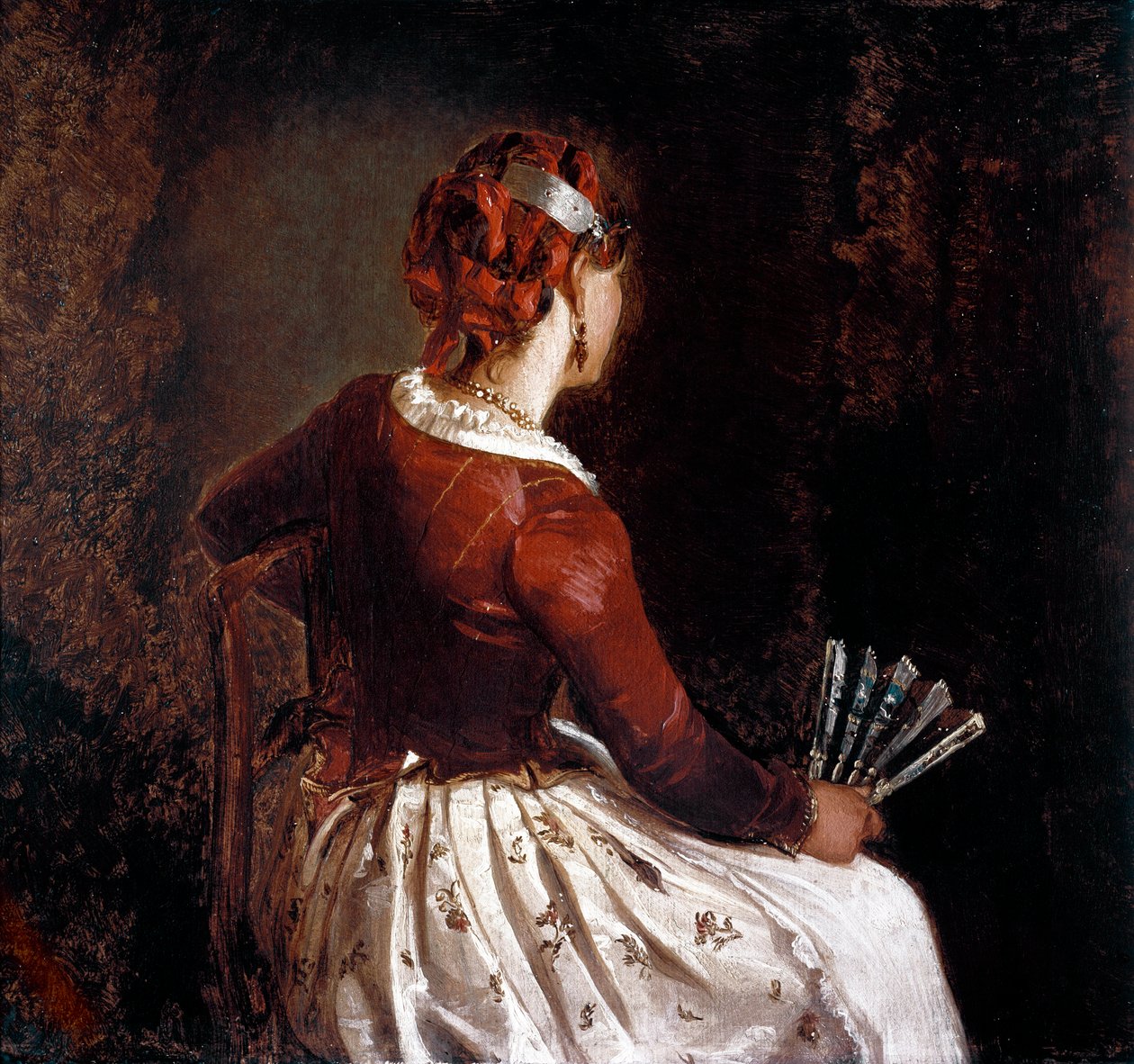 Woman with the Fan by Filippo Palizzi: Buy fine art print