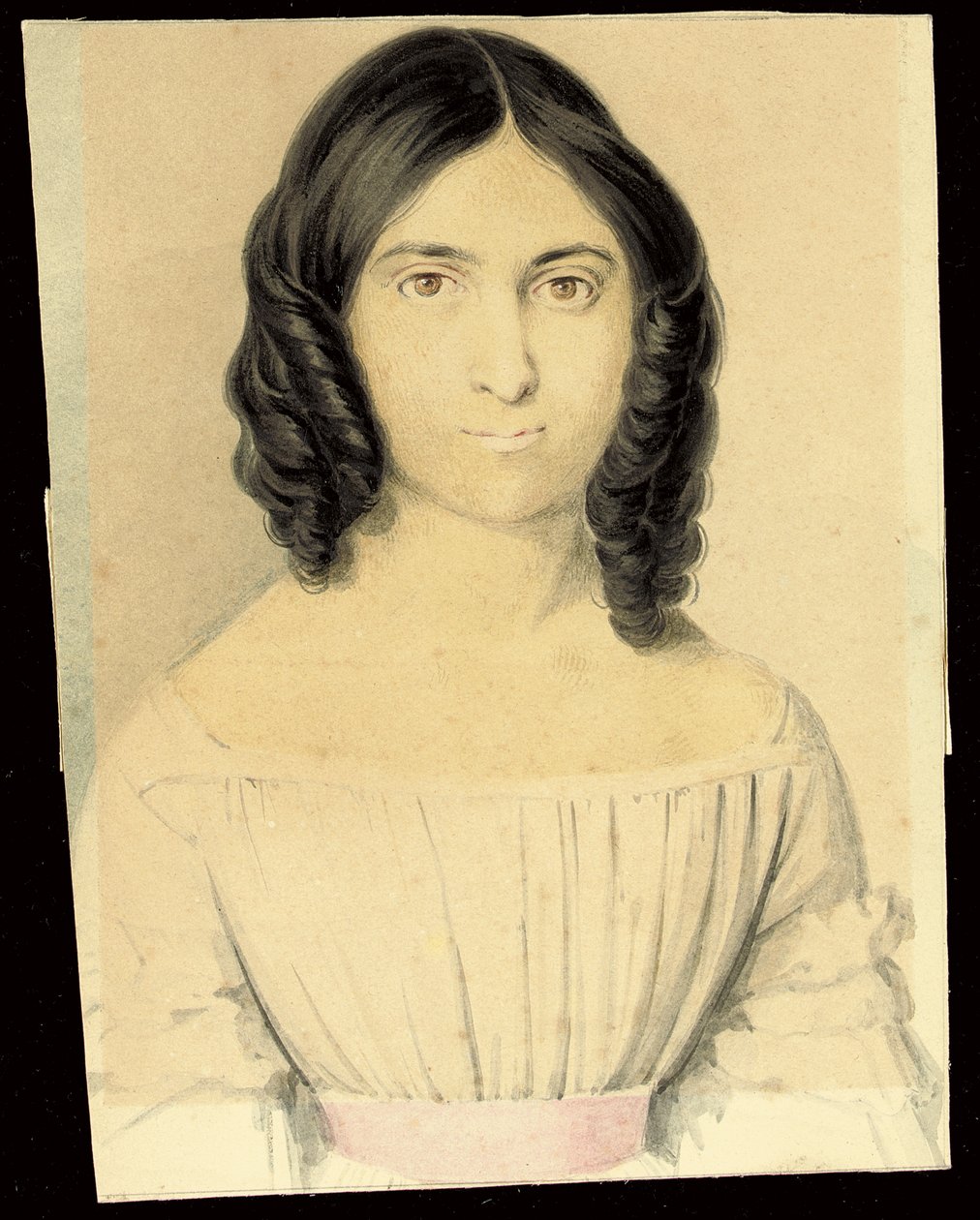 Portrait of Maria Francesca Rossetti by Filippo Pistrucci