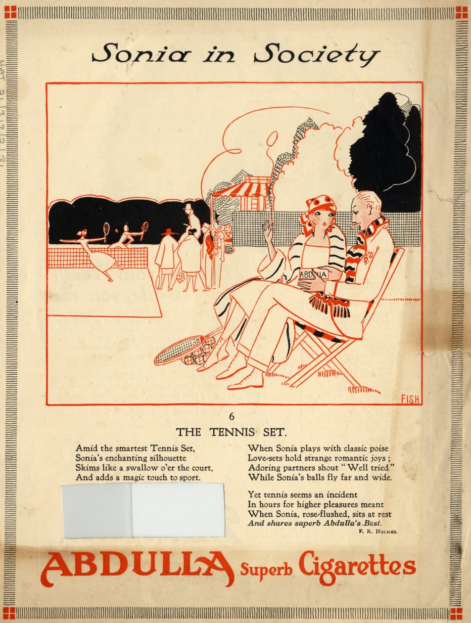 Abdulla Cigarettes, 1920s by Fish: Buy fine art print