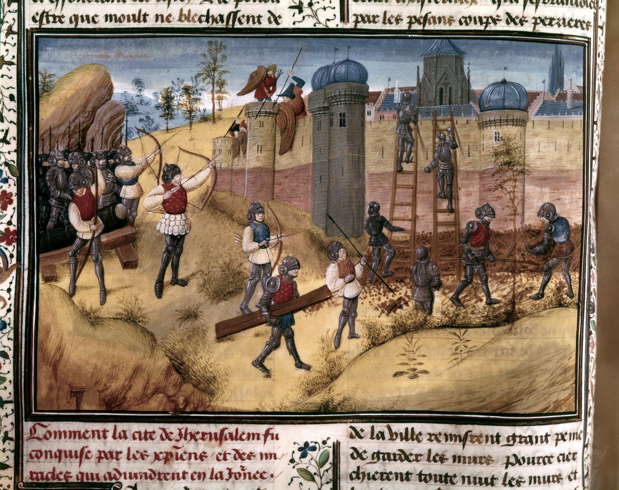 CRUSADES: 'The Crusaders climbing the Walls of Jerusalem.' From ...