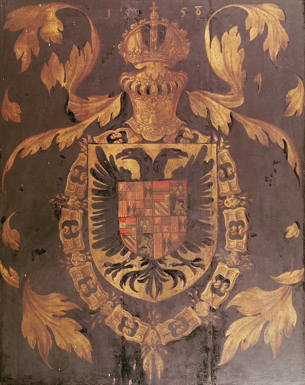 Coat of Arms of Charles V, Holy Roman Emperor, 1558