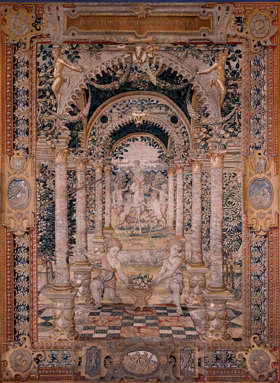 Flemish Tapestry. Series Vertumnus and Pomona. Seventh Tapestry of the ...