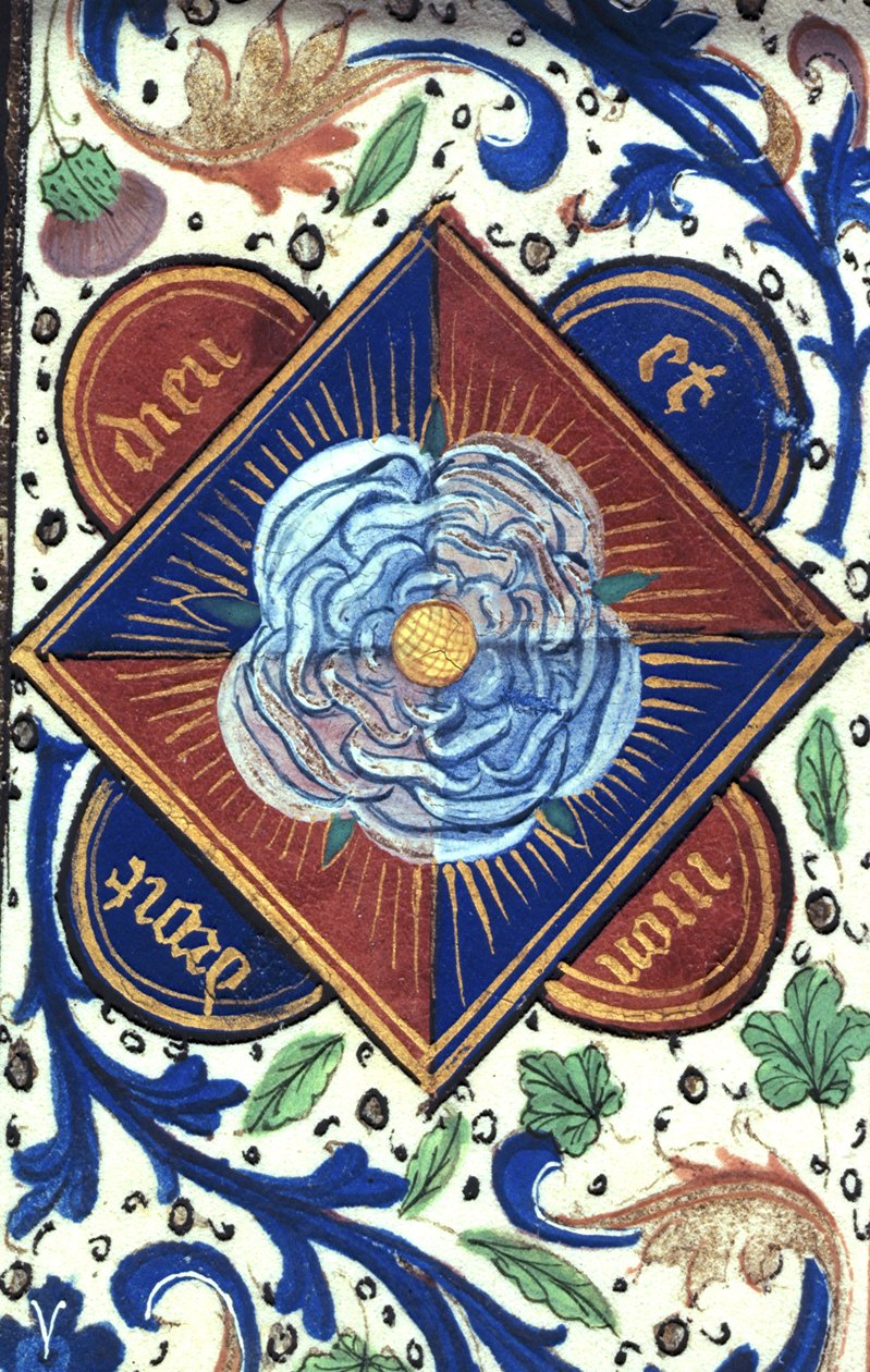 White Rose of the House of York, from 'Chronique d'Angleterre' by Jean ...