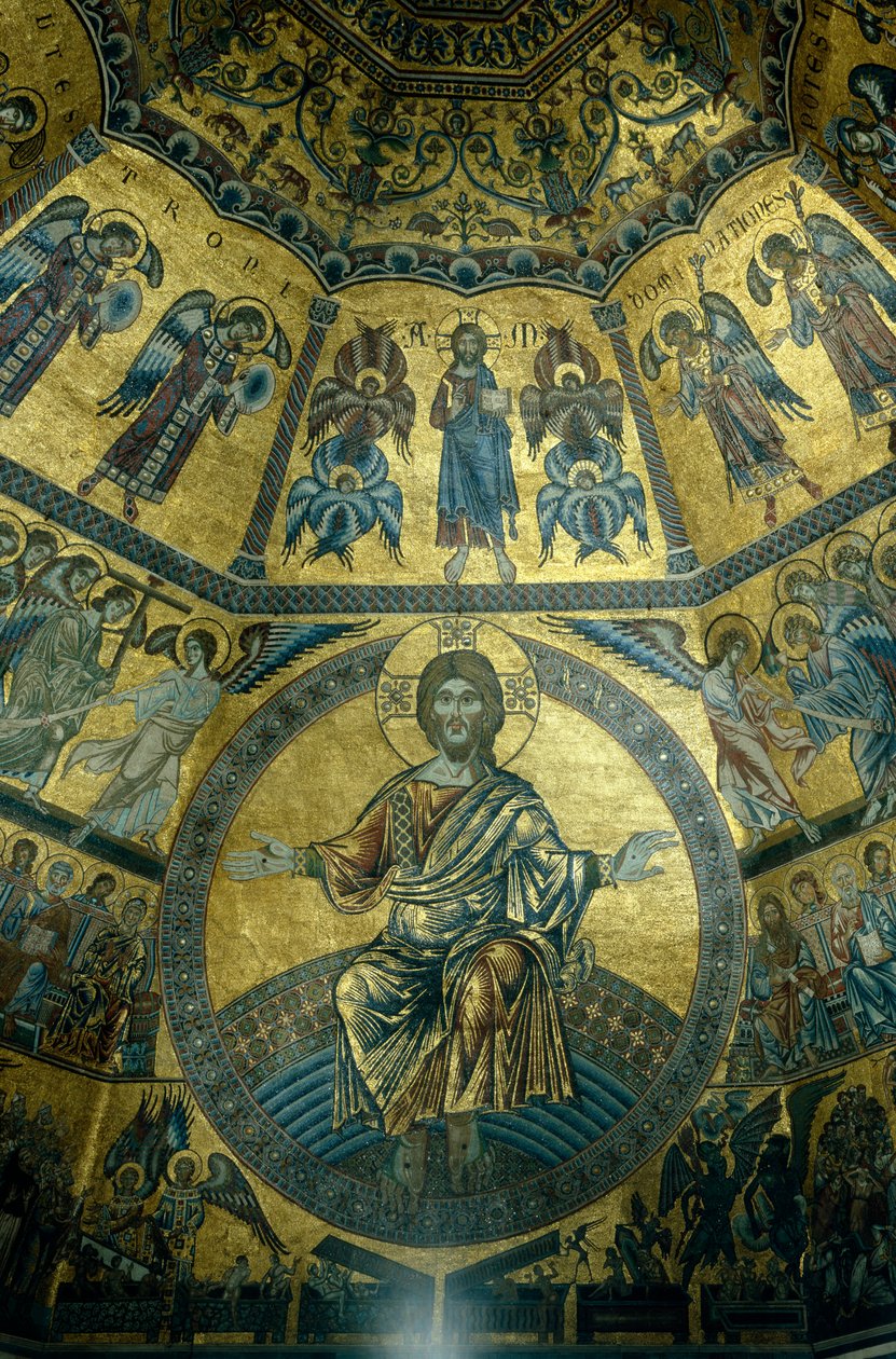 Mosaic on the Domed Ceiling of St Johns Baptistry, Florence